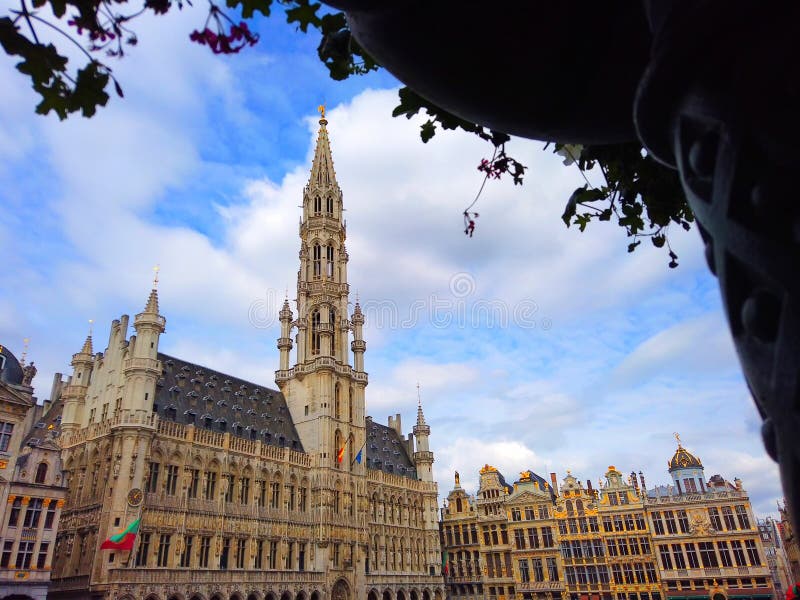 BRUSSELS BELGIUM Gran Place Main Square Daytime Stock Photo - Image of ...