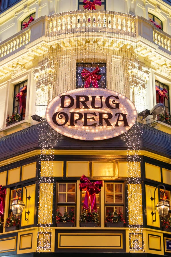 Drug Opera Restaurant in Brussels Editorial Stock Image - Image of ...