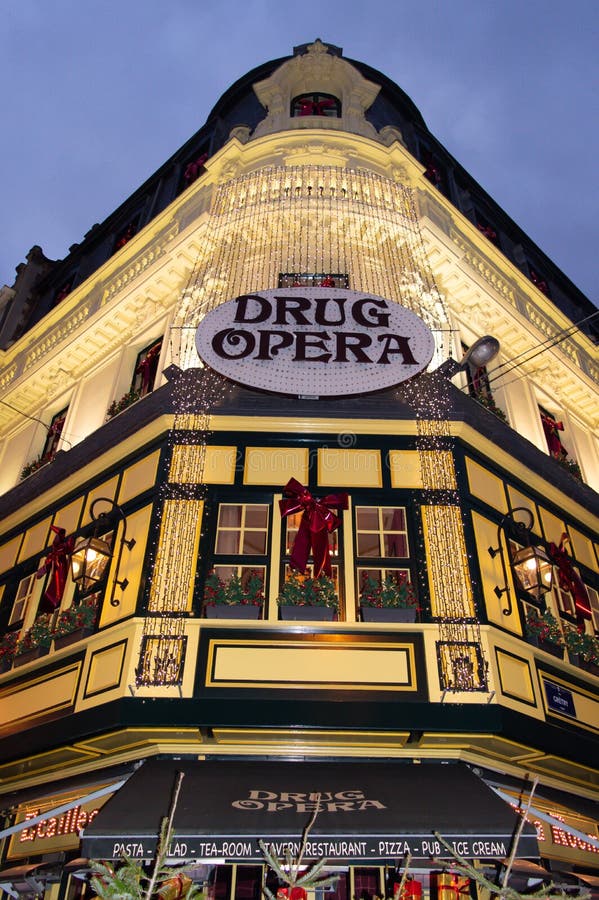 Drug Opera Restaurant in Brussels Editorial Stock Image - Image of ...