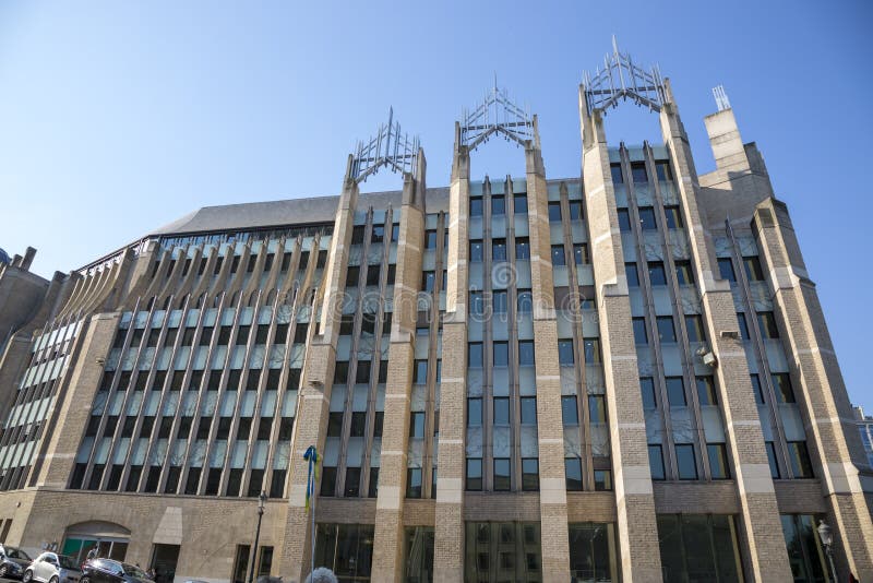 Building of Modern Architecture in the Central Part of Brussels ...