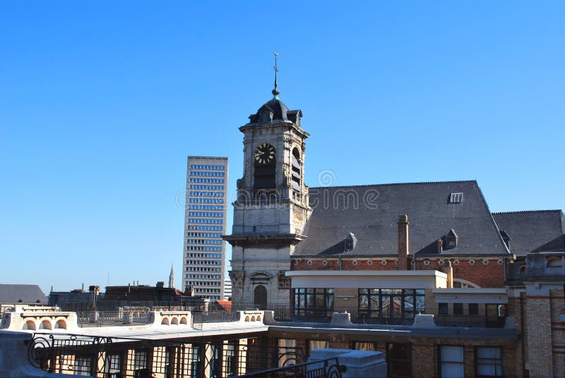 The Panorama View of the Center of Brussels Editorial Stock Photo ...