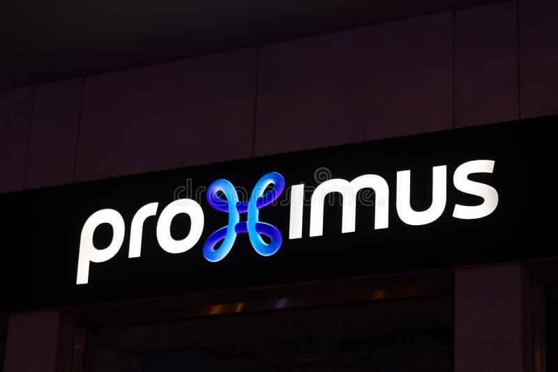 Brussels, Brussels/belgium - 13 12 18: Proximus Sign in Brussels ...