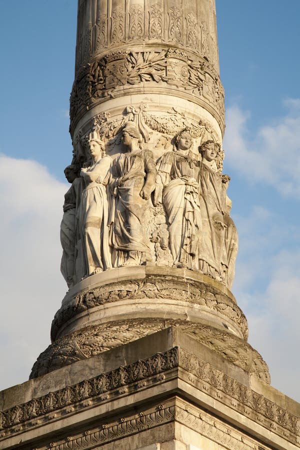 Tall Column stock image. Image of cement, blue, detail - 2064313