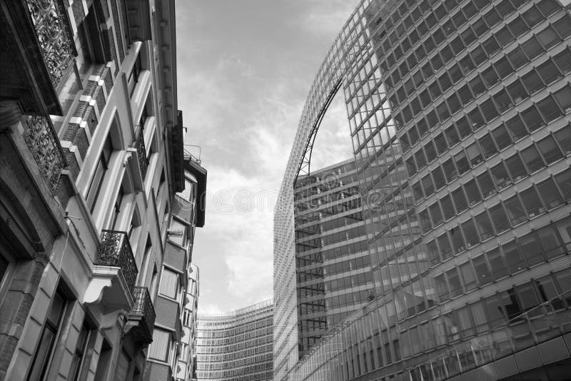 Brussels - European Commission Building Stock Photo - Image of ...