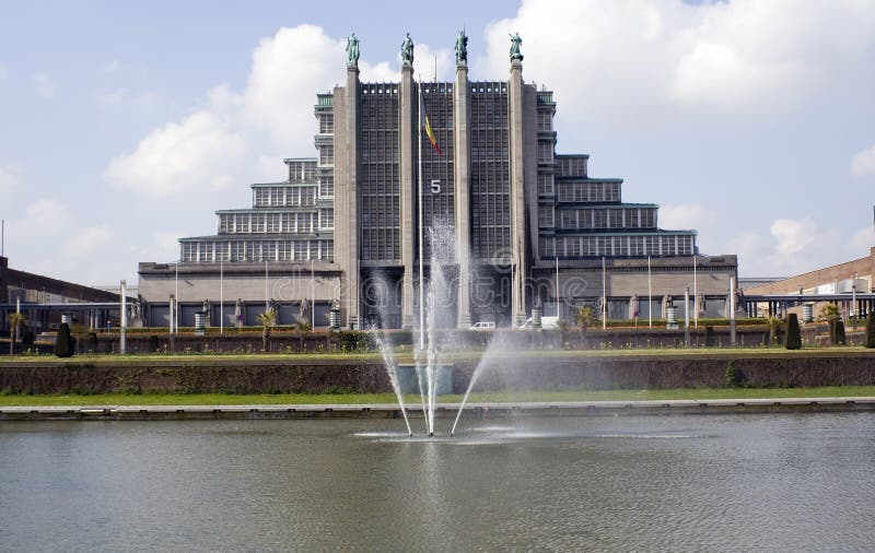 Brussels Expo Building stock image. Image of hall, season - 24375357