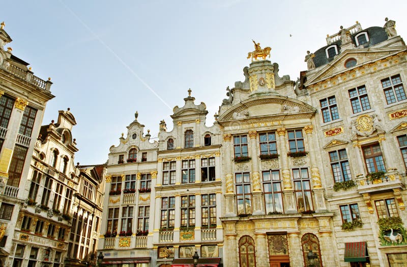 Brussels grand place. stock photo. Image of stone, style - 22697246