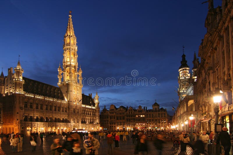 Brussels Grand Place editorial stock image. Image of tourism - 3973979