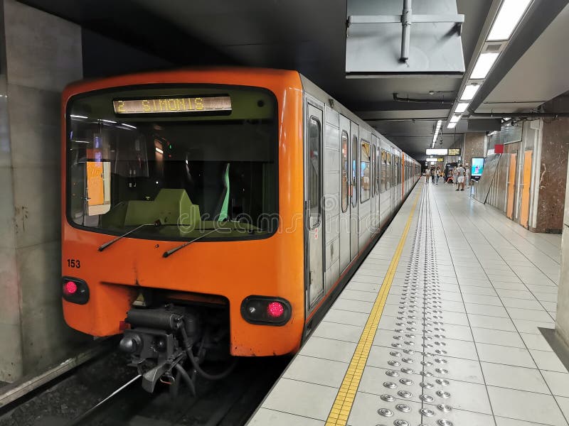 Brussels metro editorial stock photo. Image of mass - 252266018