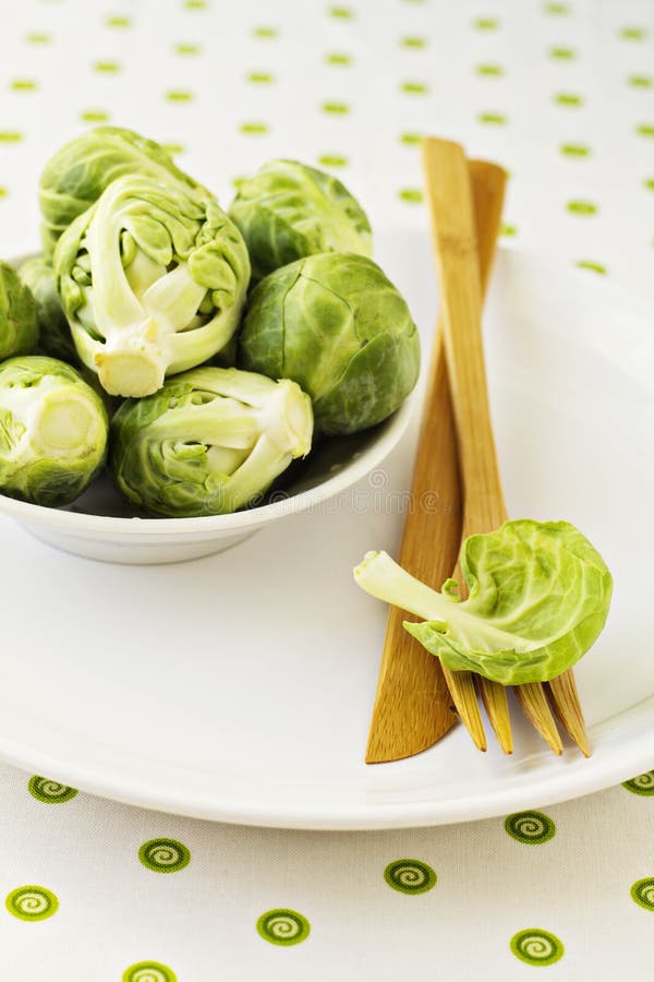 Brussels Sprouts on a Plate Stock Image - Image of motivation ...