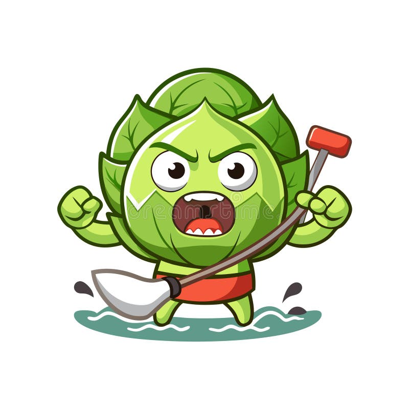 Brussels Sprouts in a Scene of Hunger and Screams Stock Image ...