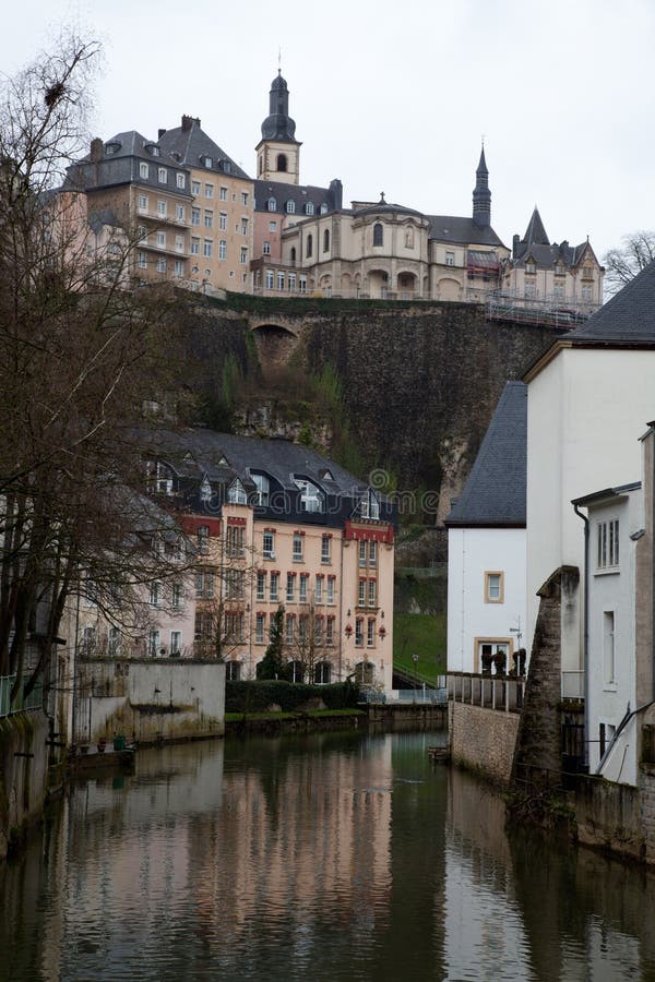 A View of Luxembourg City Centre Showing the Old Town with Elegant ...