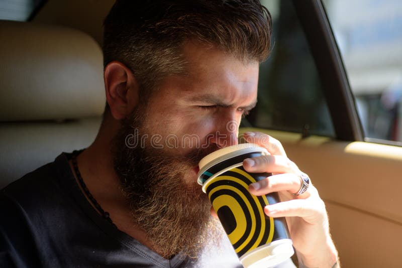 Brutal Caucasian Hipster With Moustache Bearded Man Male Barber Care