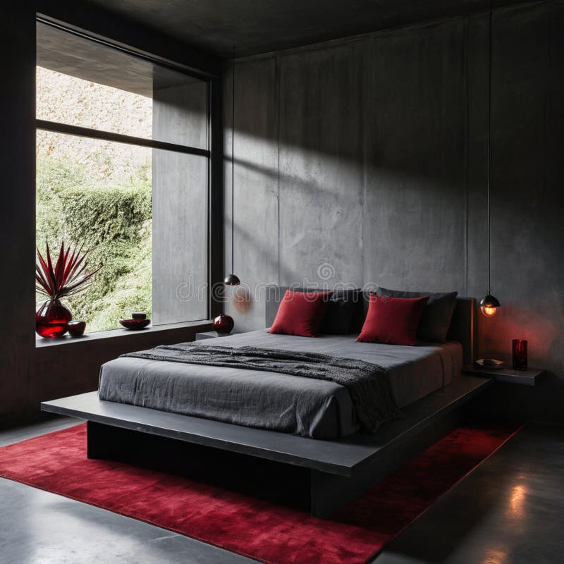 Brutal Style Hobar Design, in Dark Colors, Modern and Luxurious Stock ...