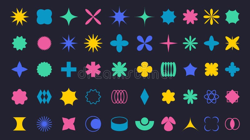 Brutalism Geometric Shapes. Minimalist Abstract Forms, Basic Shape ...