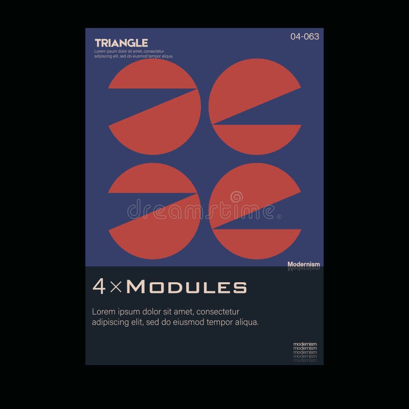 Brutalism Inspired Graphic Design of Vector Poster Cover Layout Made ...