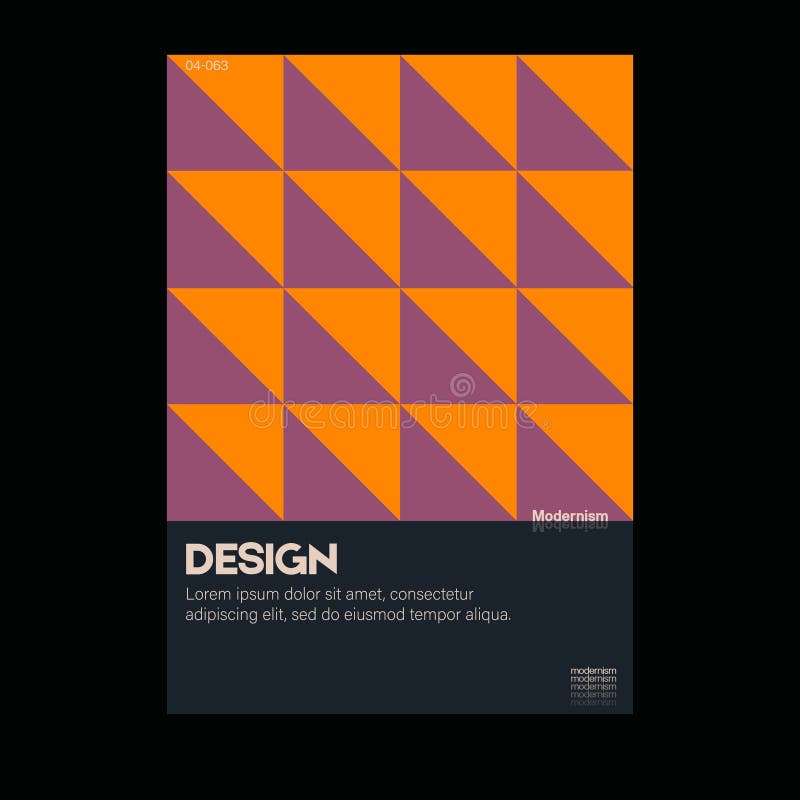 Brutalism Inspired Graphic Design of Vector Poster Cover Layout Made ...