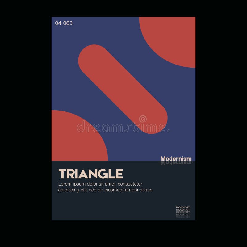 Brutalism Inspired Graphic Design of Vector Poster Cover Layout Made ...