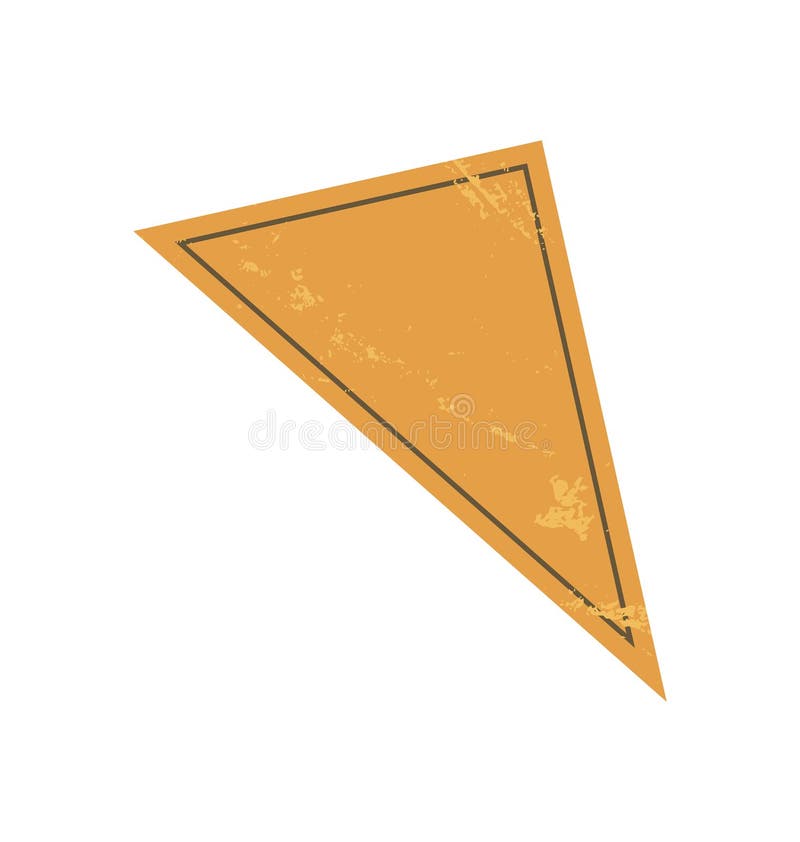 Brutalist Abstract Triangle Shape Stock Vector - Illustration of grunge ...