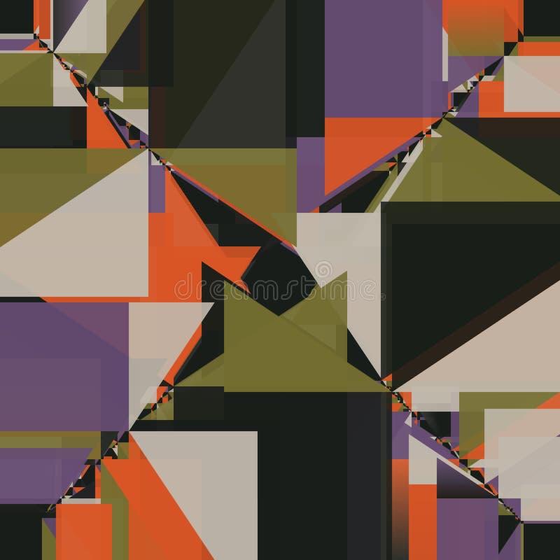 Brutalist Art Inspired Vector Pattern Graphics Made with Bold Abstract ...