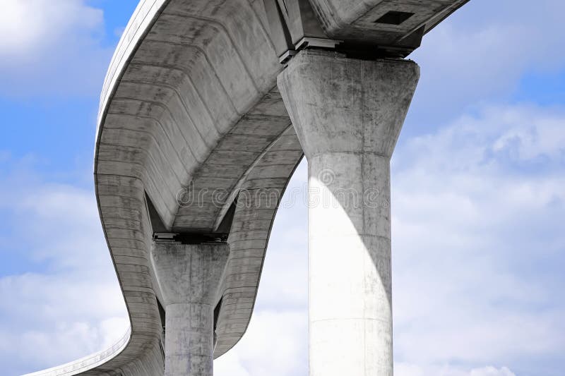Brutalist Design Concrete Transportation Infrastructure Curve and ...