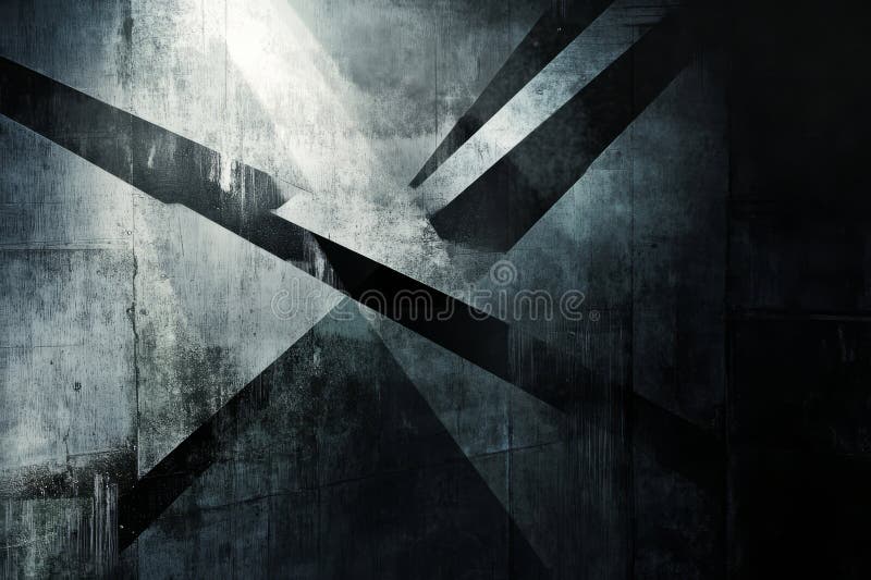 A Brutalist Digital Background with Sharp, Intersecting Metallic Beams ...