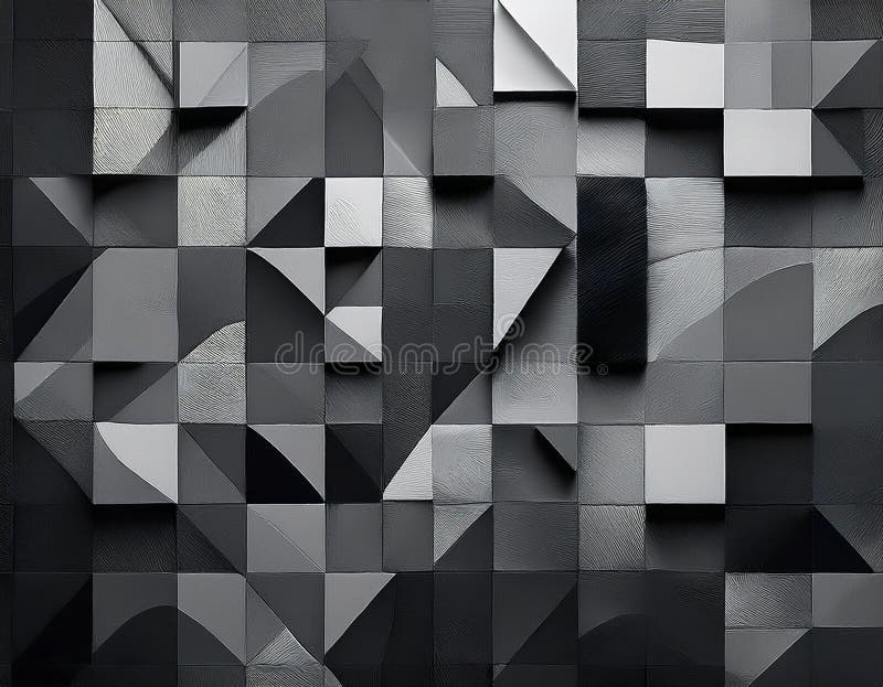 Brutalist Monochrome Background Design Pattern Stock Image - Image of ...