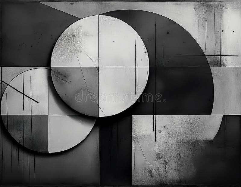 Brutalist Monochrome Background Design Pattern Stock Illustration ...