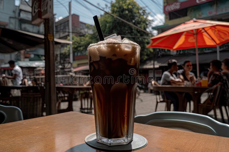 Brutally Hot Day, with Refreshing Soft Drink and Milkshake To Cool Down ...