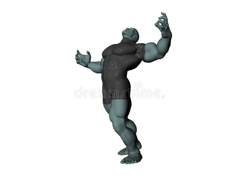 Brute 3 stock illustration. Illustration of muscular, body - 518399