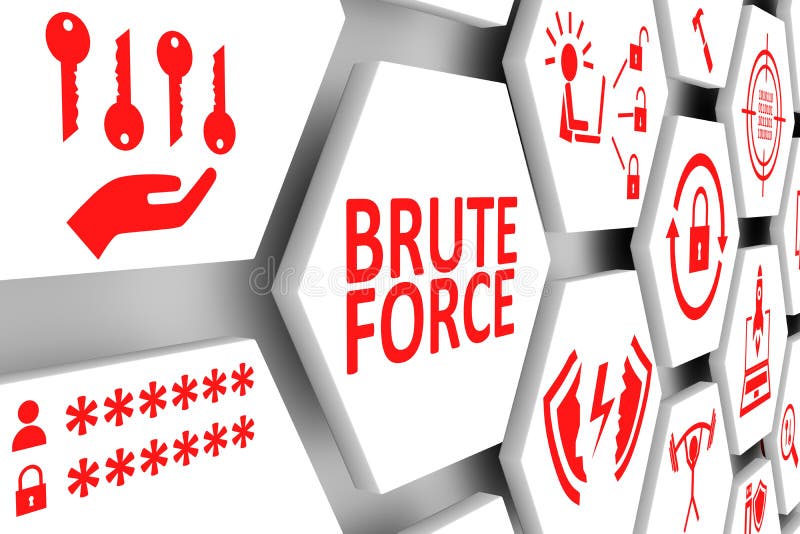 3D Force Concept - Cartoon Character Kicking a Door Stock Illustration ...