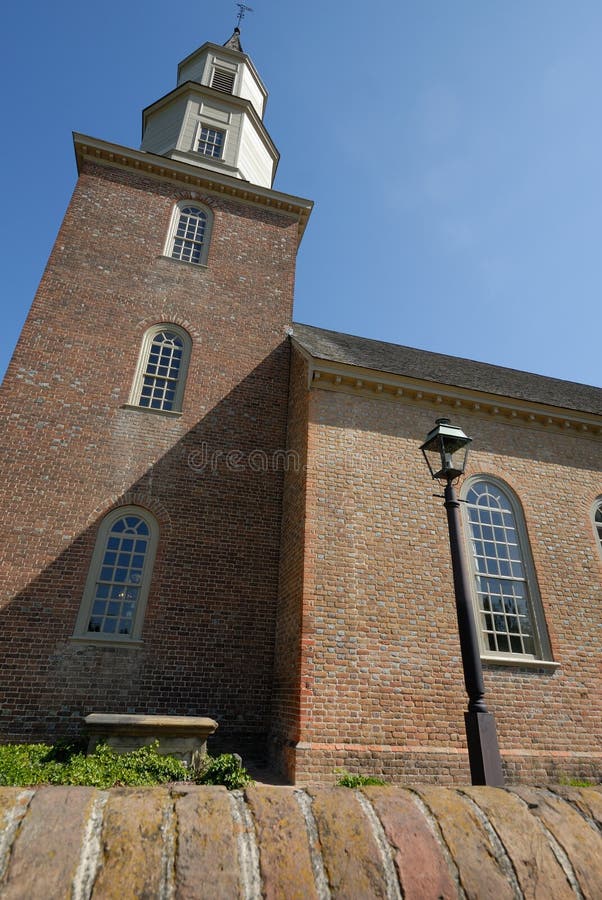 Bruton Parish Church on the Edge of Colonial Williamsburg, Virginia ...