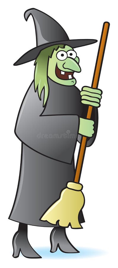Bruxa de Desenho Animado ilustração do vetor. Ilustração de outubro ...