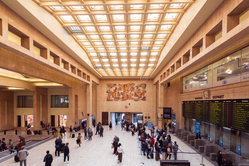 Bruxelles-Central or Brussels Central Station Editorial Stock Image ...