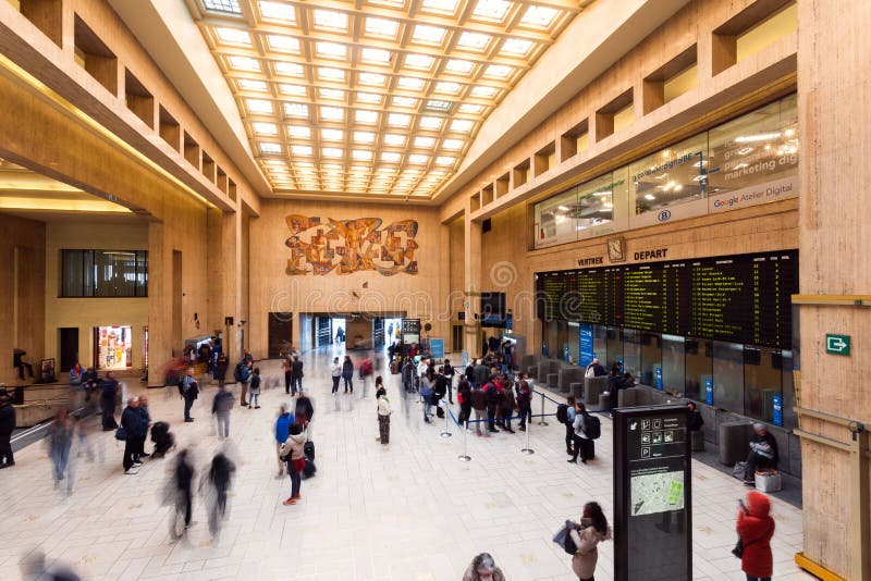 Bruxelles-Central or Brussels Central Station Editorial Stock Image ...