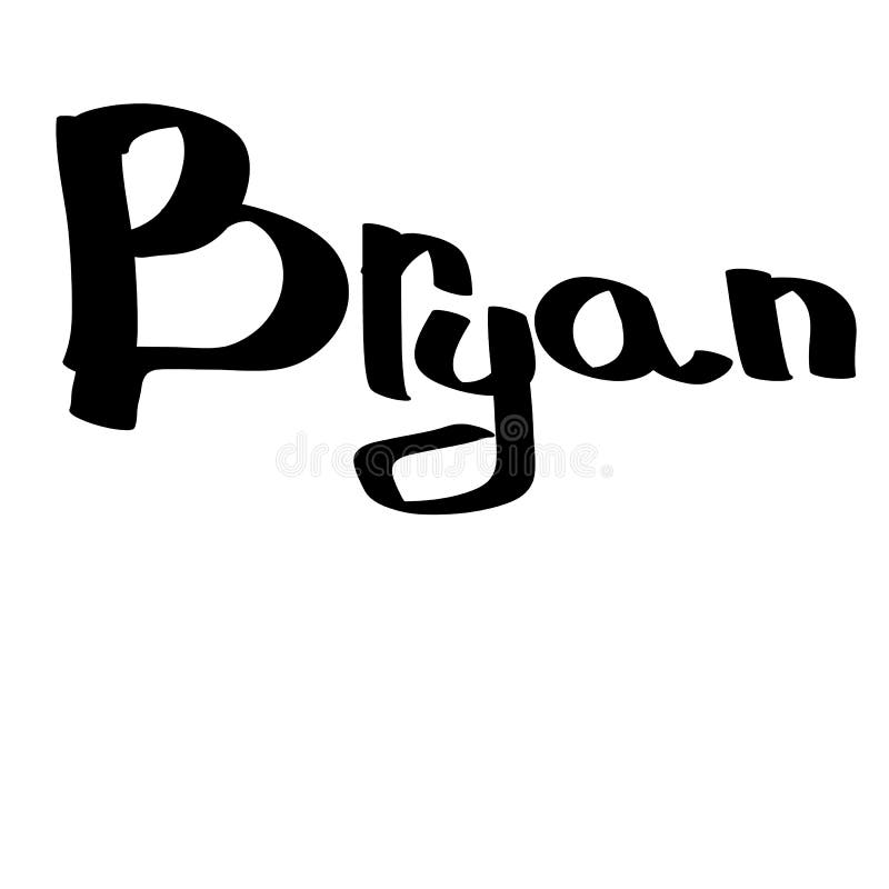 Bryan Male Name Street Art Design. Graffiti Tag Bryan. Vector Art ...