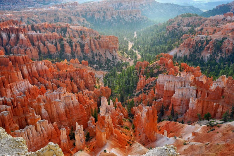 Bryce Canyon - Inspiration Point Stock Image - Image of boulder ...