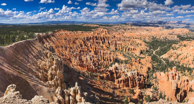 Bryce Canyon Inspiration Point Panorama Stock Photo - Image of ...