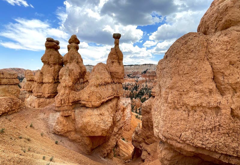 Bryce Canyon National Park Scenic Scene Stock Image - Image of rock ...