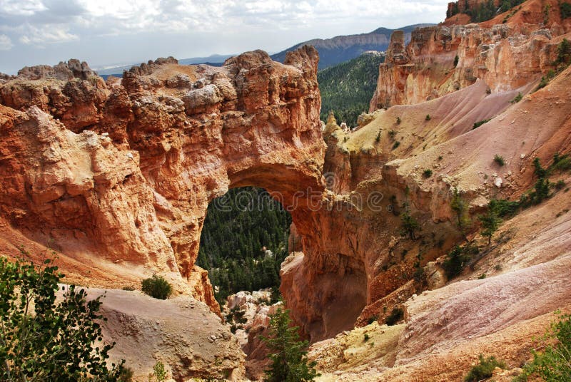 Bryce Canyon Natural Arch stock image. Image of colorful - 21371737