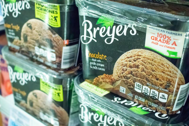 Bryers Ice Cream Au Magasin Image éditorial - Image du marque, festin ...