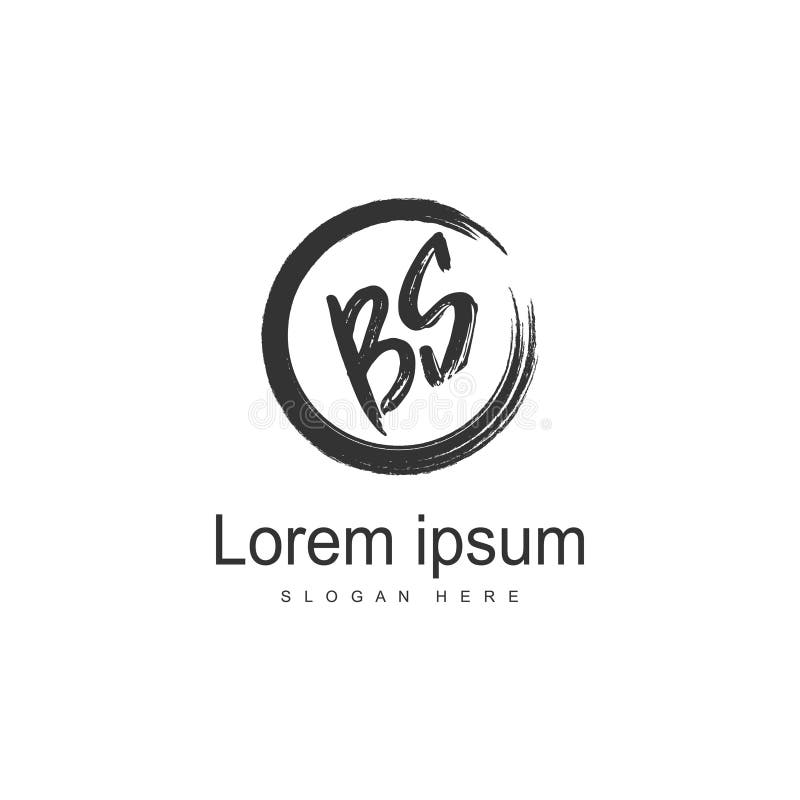BS Letter Logo Design. Creative Modern BS Letters Icon Illustration ...