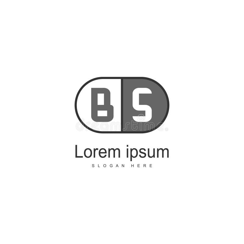 BS Letter Logo Design. Creative Modern BS Letters Icon Illustration ...