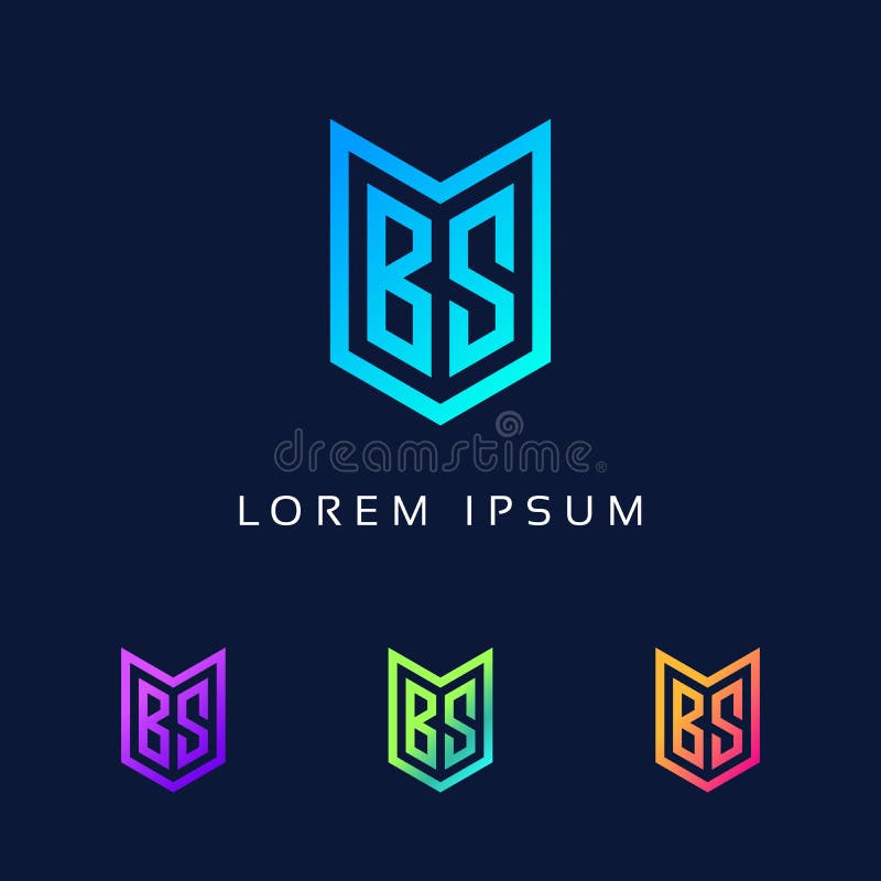 BS Letter Logo Design Template - SB Icon Elements - Creative Symbol BS ...