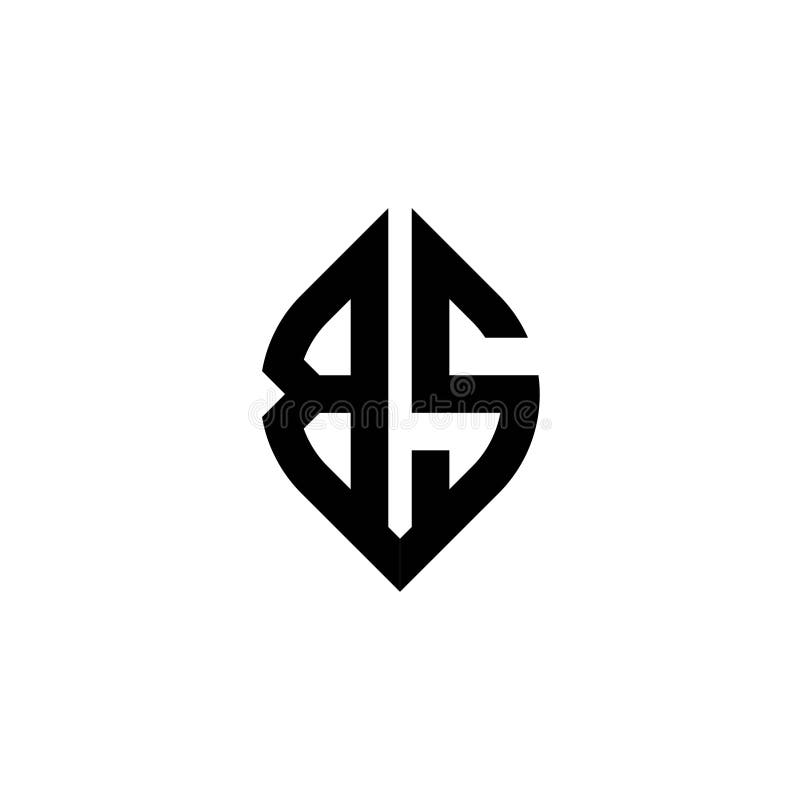 BS Logo Monogram Geometric Shape Style Stock Vector - Illustration of ...
