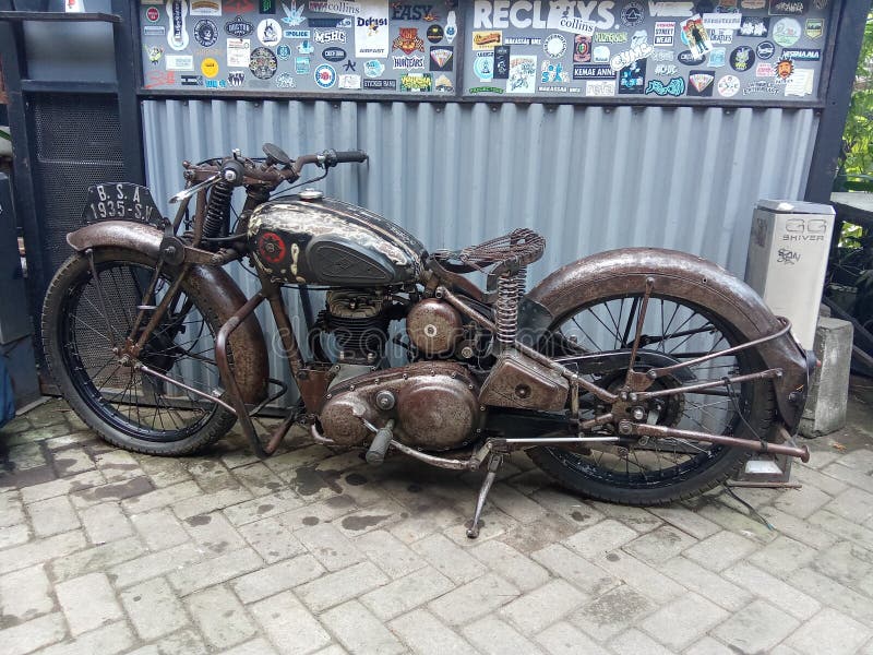 BSA Motorcycle England 1935 at Indonesia Editorial Photography - Image ...