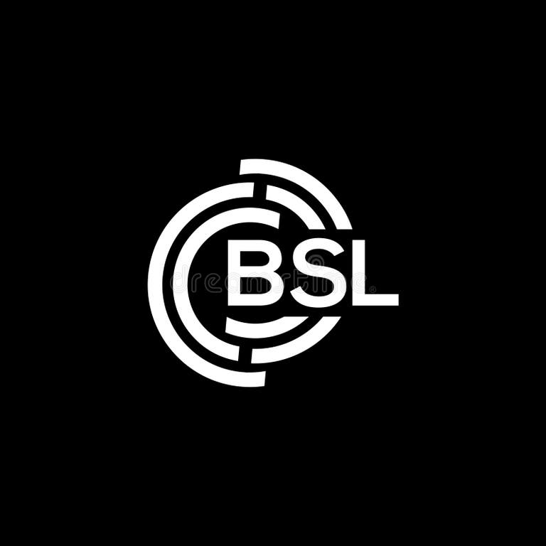 BSL Letter Logo Design on Black Background. BSL Creative Initials ...