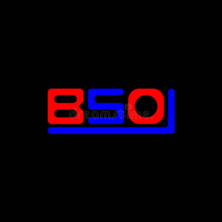 BSO Letter Logo Creative Design with Vector Graphic, BSO Stock Vector ...