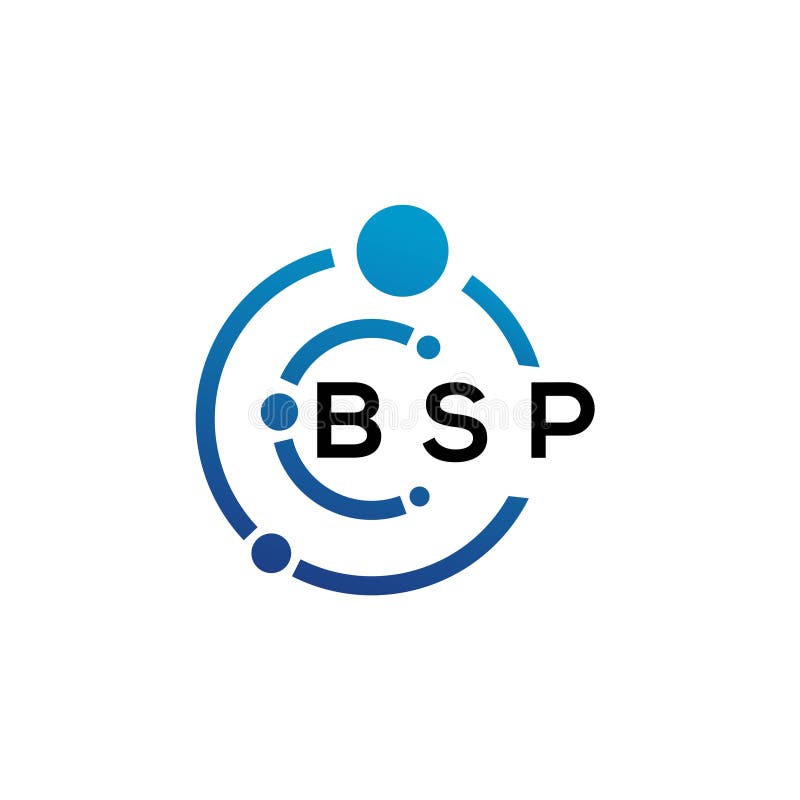 BSP Letter Logo Design on White Background. BSP Creative Initials ...