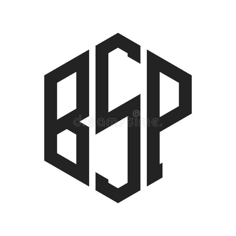 BSP Logo Design. Initial Letter BSP Monogram Logo Using Hexagon Shape ...