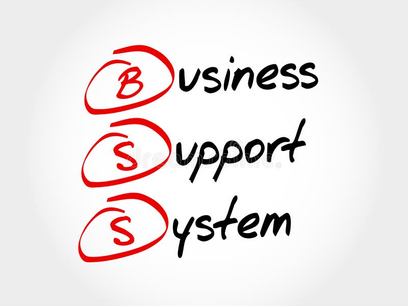 BSS - Business Support System Stock Illustration - Illustration of ...